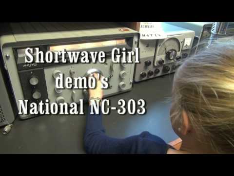 Shortwave Girl Demo National 303 Ham band tube Classic Receiver