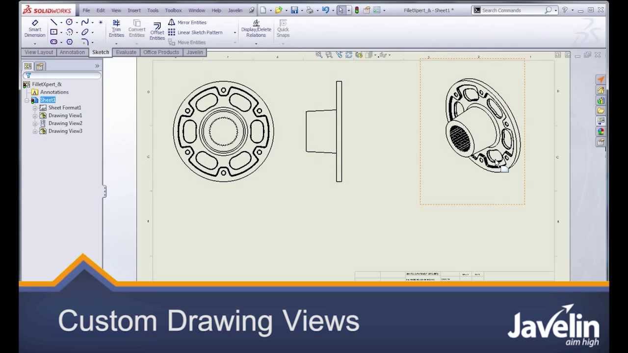 SolidWorks: Custom Drawing Views
