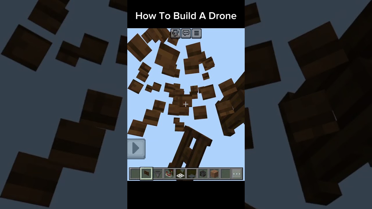 How To Build A Drone 🤖 🍃 (Channel Credit In Description) #minecraft #shorts #foryou 