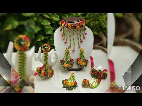 artificial flower jewellery set