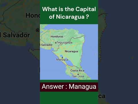 What is the Capital of Nicaragua | Country and Capital | @pradhanseducation
