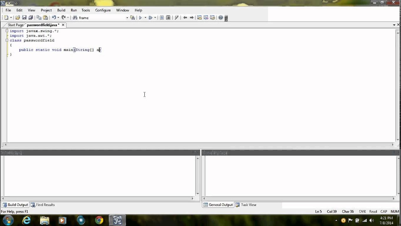 Java Tutorial - How To Create Passwordfield