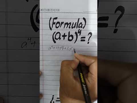 (a+b)⁴ = ? #viral #trending #short #viralvideo #shorts #shortsvideo #viralshort #maths #formula