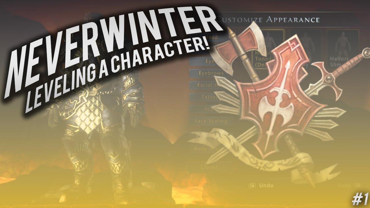 Neverwinter: leveling a Character (Part 1 Character Creation)