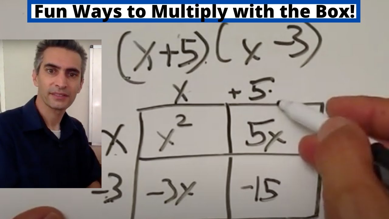 Algebra: Alternative & Fun Ways to Multiply Polynomials Using the Box Method