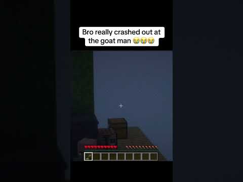 The goatman mod in Minecraft is terrifying… #minecrafthorror #theboiledone