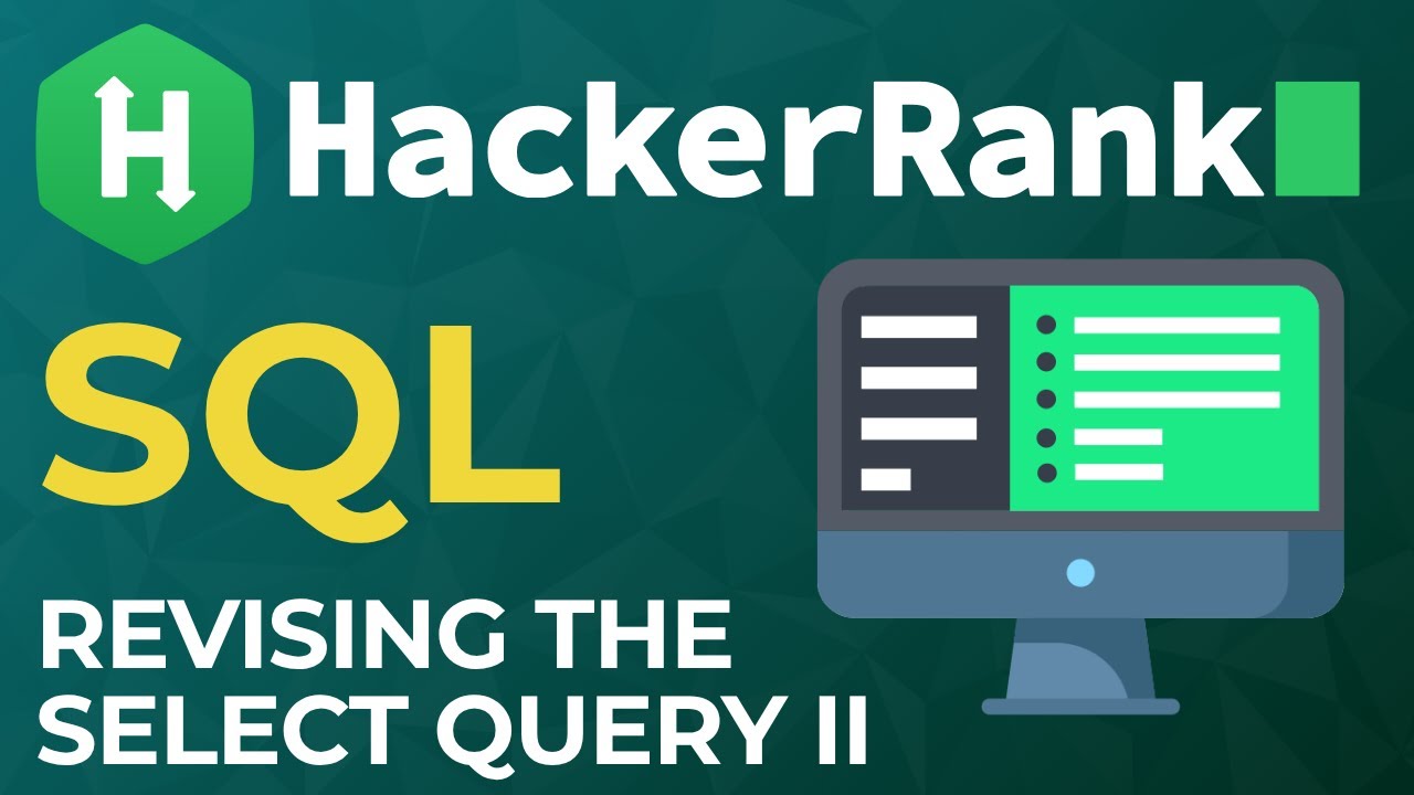 HackerRank SQL — Revising the Select Query 2 (Full Solution Explained)