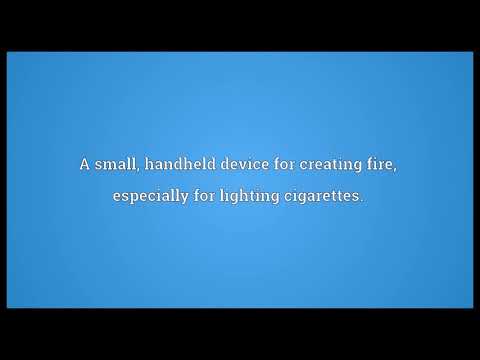 Cigarette lighter Meaning