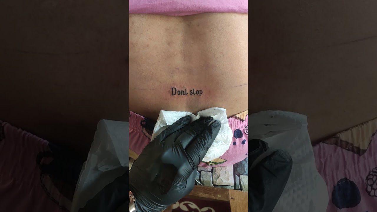 LOWER BACK TATTOO#DONT STOP🤫..#BOLDLACKTATTOO#LIKE SHARE SUBSCRIBE @nikhilbhika ✨💜