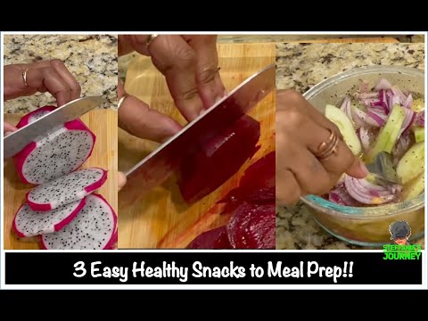 Skip the Junk Food! Prepping These 3 Bright, Healthy Snacks for the Week || Steffanie’s Journey