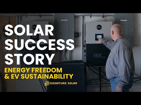 EG4 18kPV Hybrid Inverter: Solar Success Story - Energy Freedom & Sustainable EV Charging