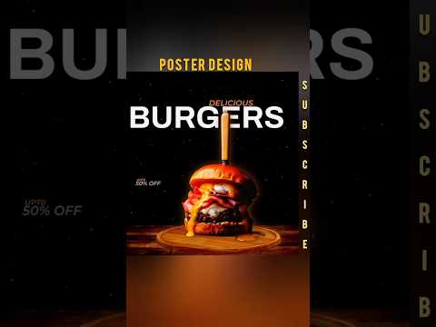 Burger Flyer Design| Food Posters #graphicdesign #posters