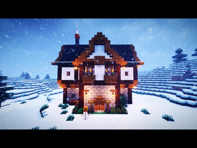 A cosy Winter Cottage for your survival world! Minecraft Map