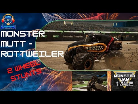 Steam Community :: Video :: Monster Jam Steel Titans 2 - Monster Mutt Rottweiler - 2 Wheel Stunts