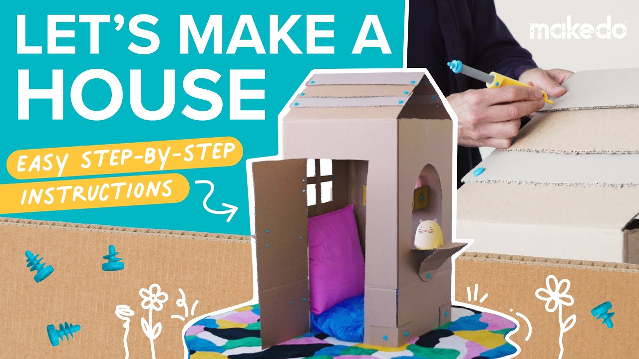 How to Make a Cardboard Box House | Easy DIY Tutorial