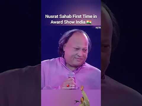 Nusrat Sahab In Award Show India ๐ฎ๐ณ - Award goes to Amir Khan #trending #nfak #qawwali #shorts