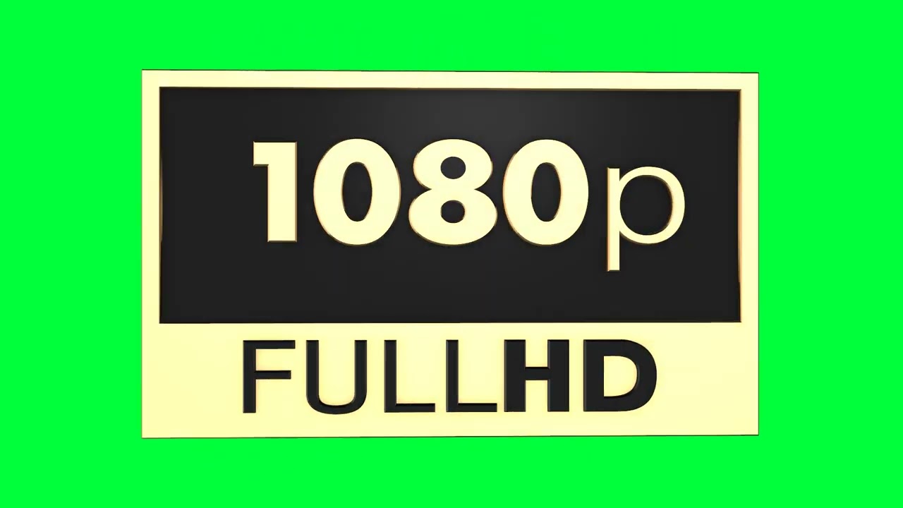 1080p Green Screen Logo Loop Chroma Animation