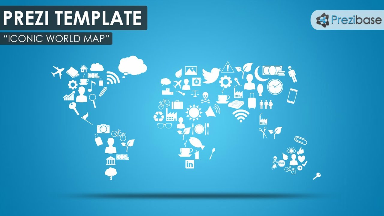 World Map Icons - Prezi Template