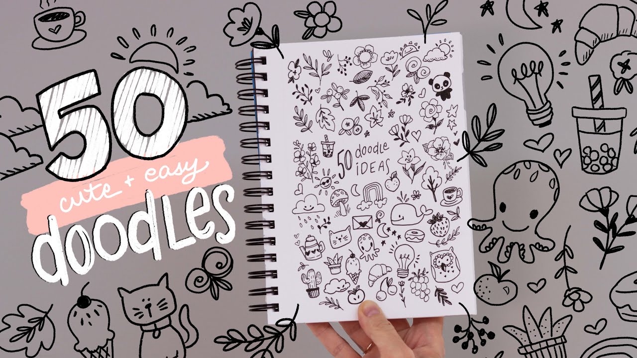 50 Cute Doodle Ideas for When You're Bored at School | Easy Beginner Doodles