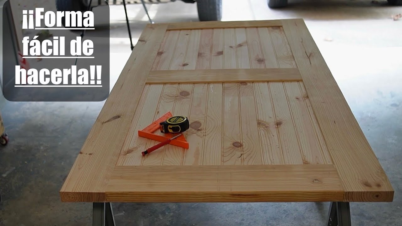 How to make a wooden door