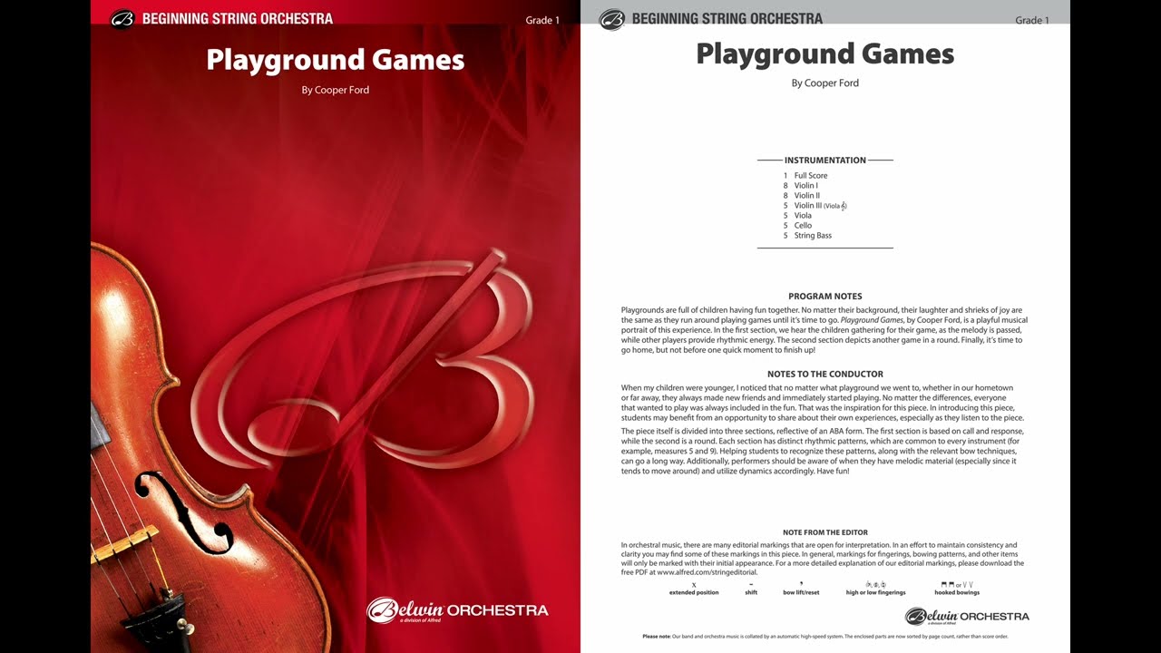 Playground Games, by Cooper Ford – Score & Sound