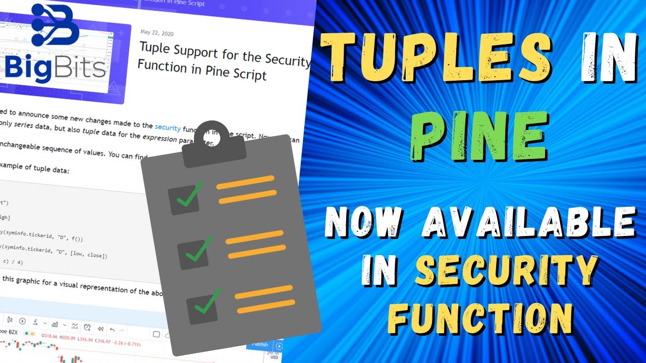Tuples In Pine -  Now Available in the Security Function - TradingView Pine Script Tutorial/Update