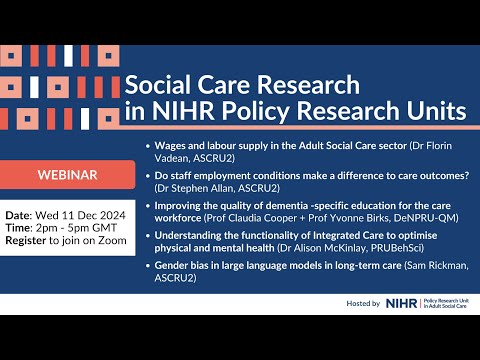 ASCRU Webinar | Influence of employment conditions on care outcomes | Stephen Allan | 11 Dec 2024