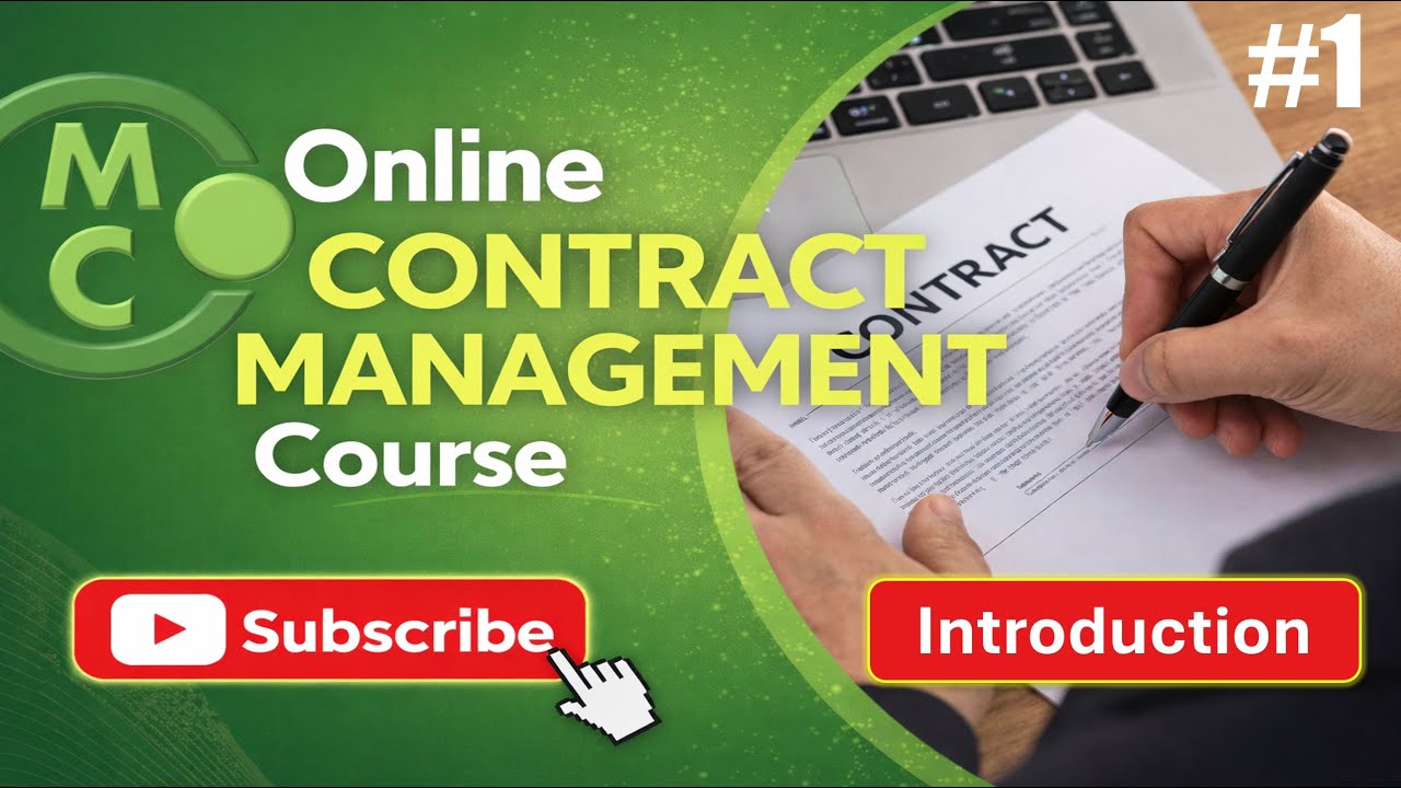 Contract Management Course | #1 Introduction