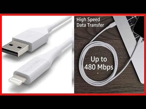 Amazon Basics iPhone Charger Cable, ABS USB-A to Lightning, MFi Certified, for Apple iPhone, iPad