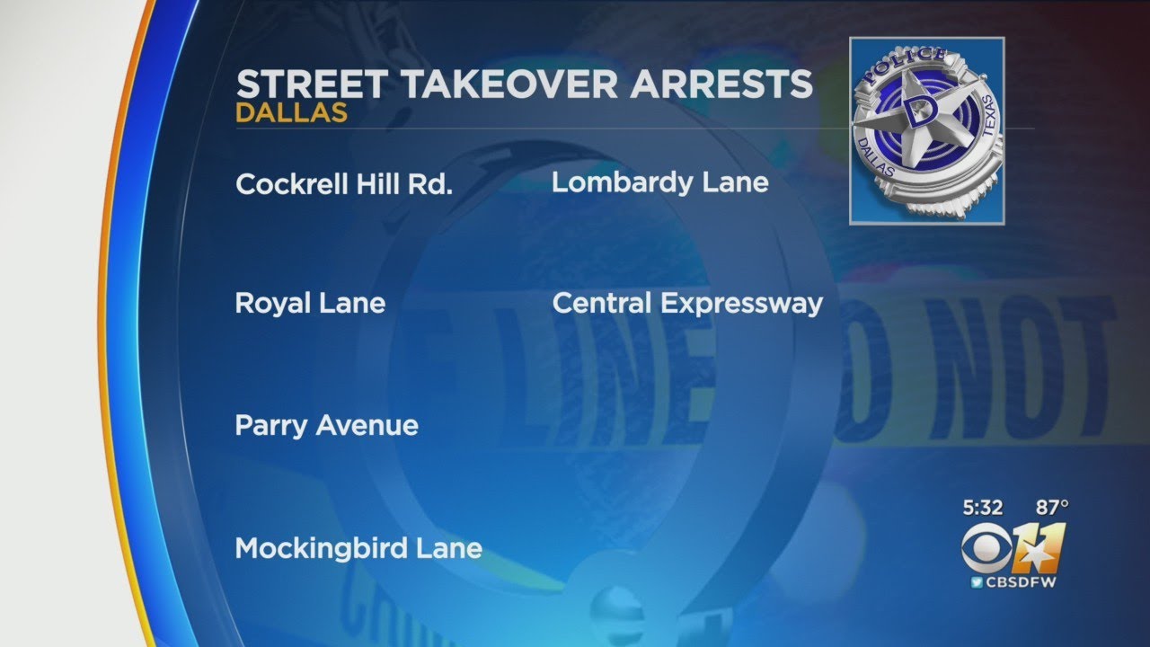 Dallas Police's Street Racing Task Force Arrests 81 People At Multiple 'Takeover Events'Not assigned