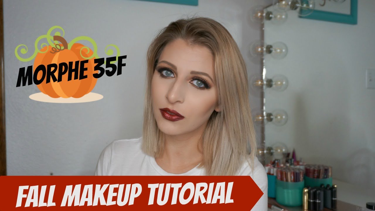 Morphe 35F Fall Makeup Tutorial | tiffaneyandcoxo
