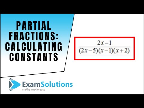Partial Fractions - Calculating Constants - 3 linear factors ...