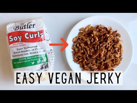 EASY WFPB Snack! 🌱 Oil-Free Vegan Jerky Made from Soybeans! High Protein & High Fiber!