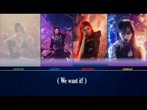 Aespa- Next level- Colour coded lyrics han/rom/eng