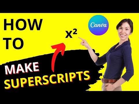 How to Create a Superscript in Canva