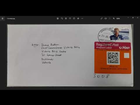 Royal Mail instructions