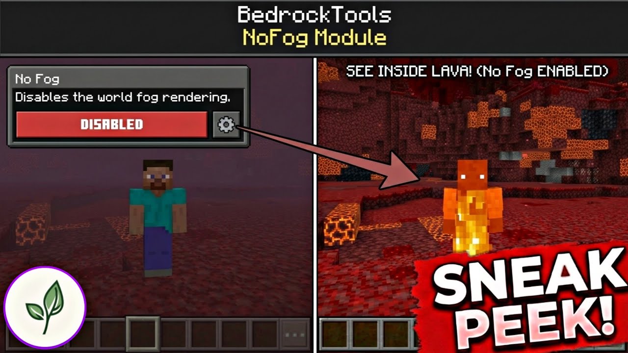 BedrockTools: NoFog Module | Sneak Peek | LeviLauncher