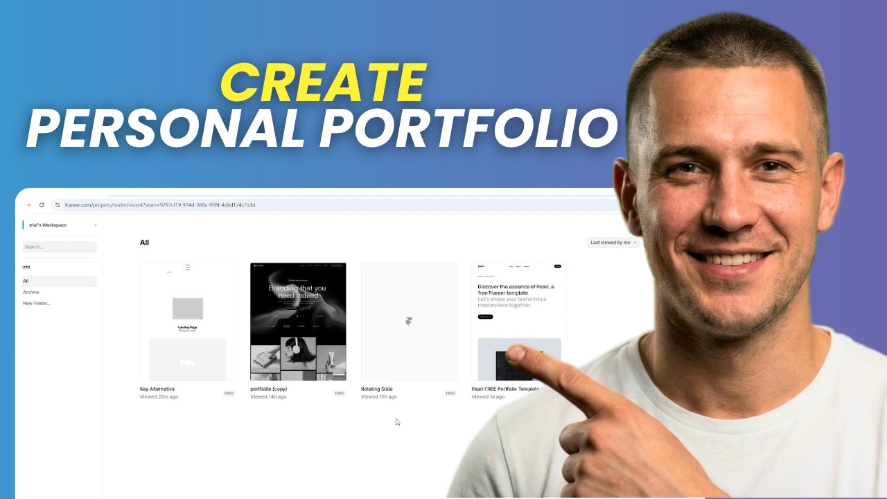 How to Create Free Personal Portfolio With Framer