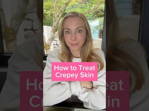 Derm explains the best way to treat crepey skin as we age #crepeyskin #skincondition #skinproblem