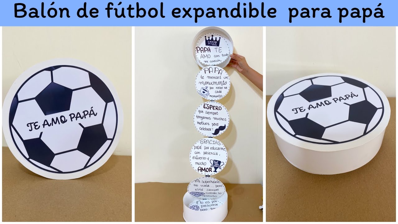 Balón expandible de FÚTBOL para REGALAR a PAPÁ