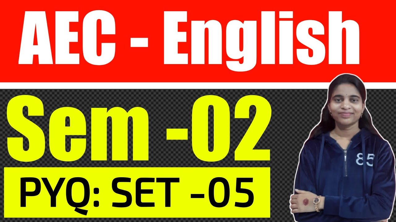 #aec English composition semester 2  question paper #aec English sem 2 pyq Kolhan University 