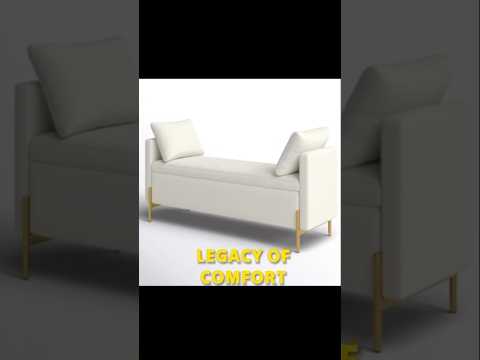 LEGACY OF COMFORT LOUVENIA OTTOMAN BENCH WITH STORAGE. ORDER NOW ON AMAZON. #shorts #viralvideo