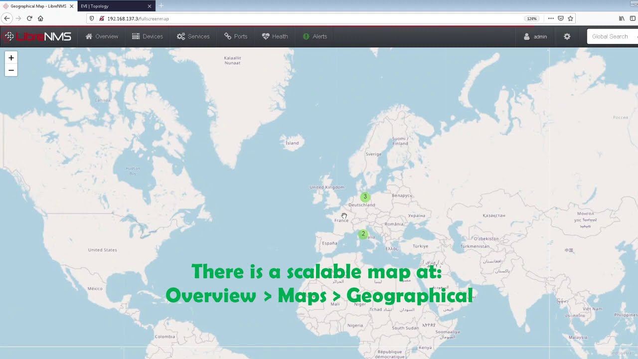 LibreNMS 04: Setting up world map