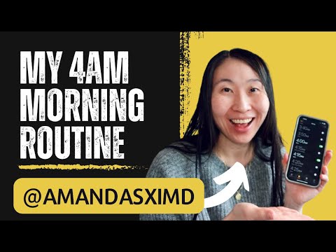 New YouTube video: my 4AM morning routine – Amanda S. Xi, MD
