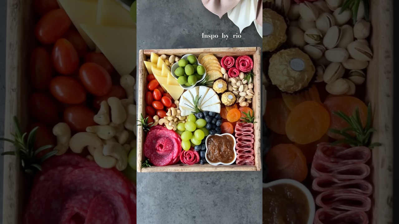 Cheese Board Inspiration🧀 Easy Charcuterie Board ideas for Any Occasion✨#shortvideo