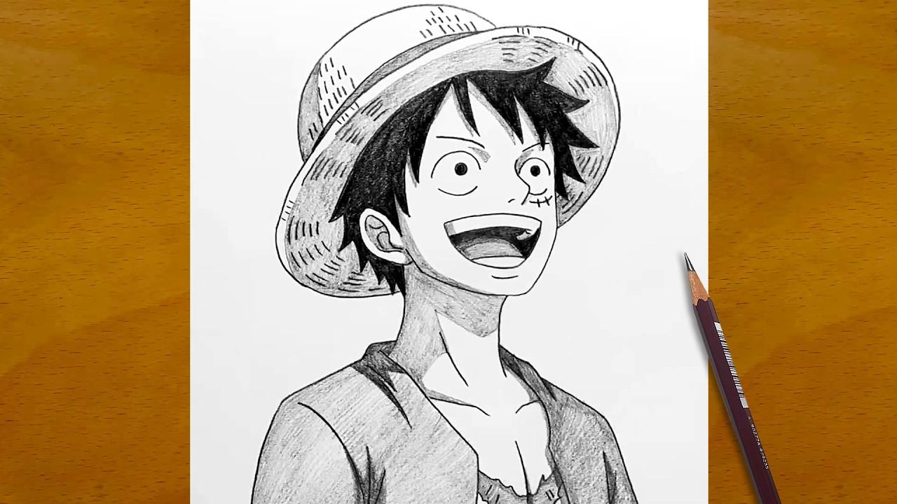 How to Draw Luffy Step by Step | Easy One Piece Drawing Tutorial