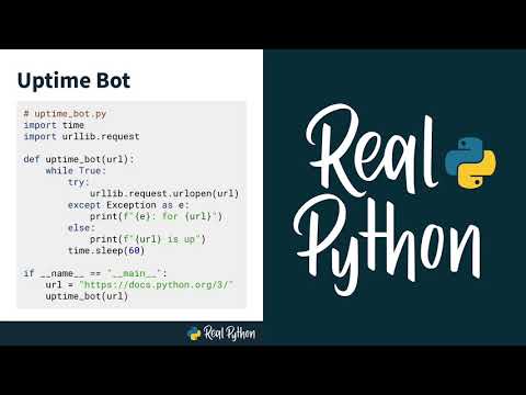 Using Python's sleep() to Create a Simple Uptime Bot