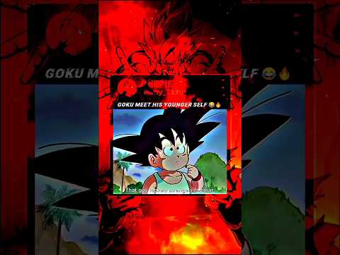 Goku meets his younger self 😂🔥 #anime #dbz #shorts