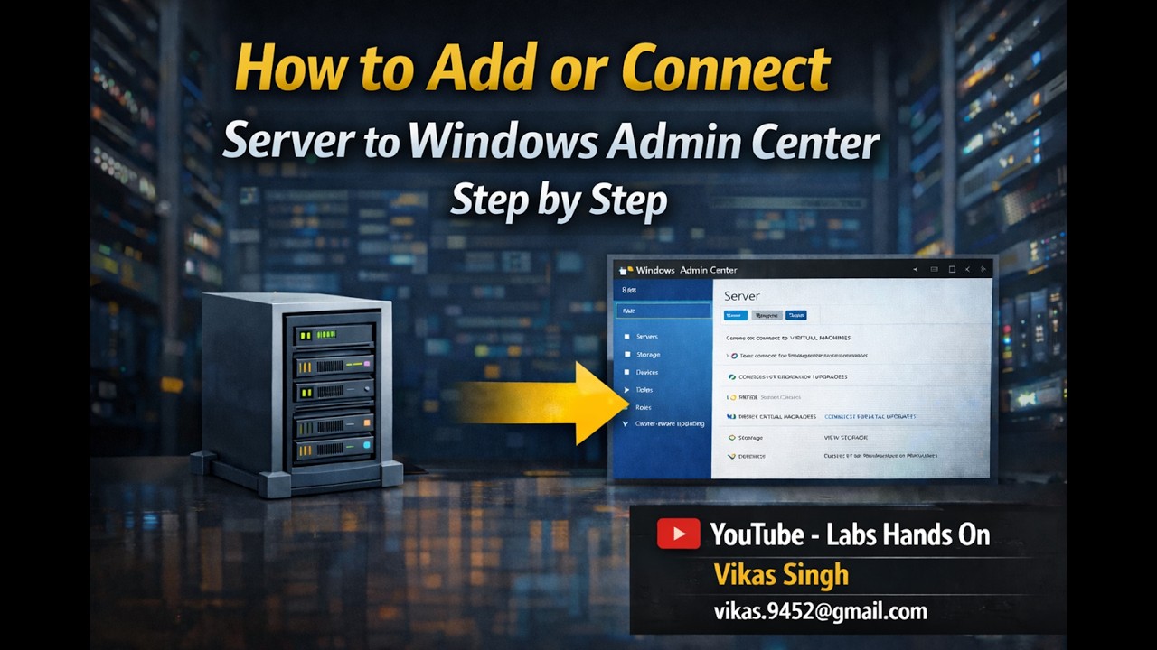 How to Add/Connect Windows Server to Windows Admin Center Step by Step | Complete Guide (2022/2025)