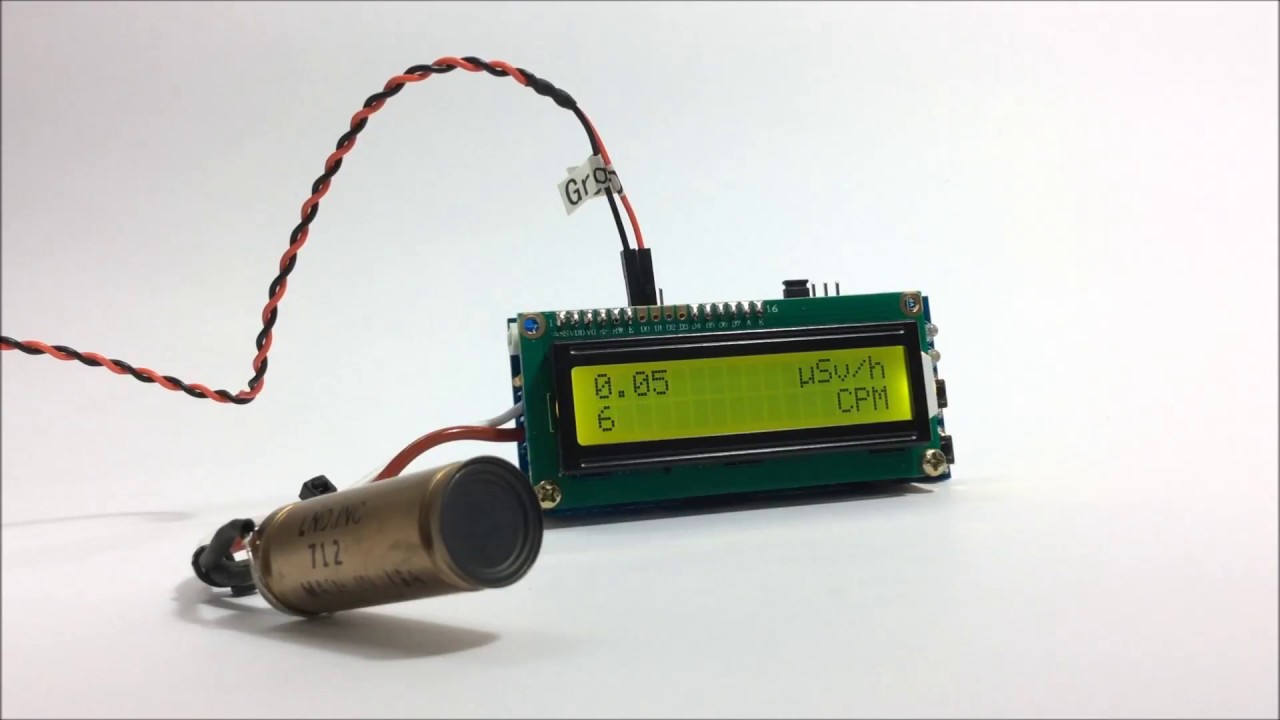 CPM - Counts per Minute Test RH Electronics Arduino IDE Geiger Counter Kit RH-K-GK-2-A Sr-90